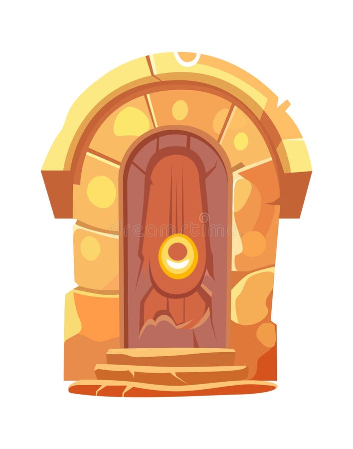 Game Magic Portal Arch stock vector. Illustration of rock - 282295396