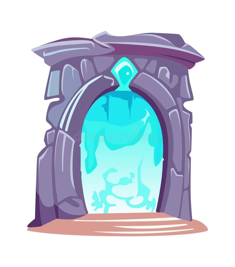 Game Magic Portal Arch stock vector. Illustration of portal - 282295437