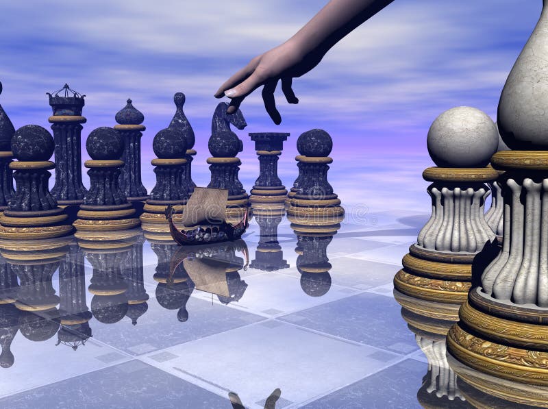 Game of the Masters stock illustration. Illustration of computerized ...