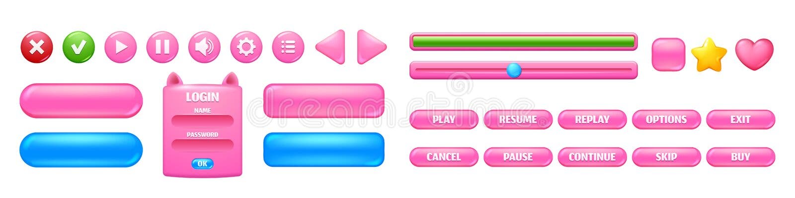 Girl Game Ui Stock Illustrations – 513 Girl Game Ui Stock Illustrations ...