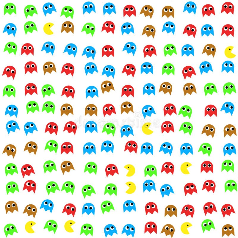 Game Monsters Seamless Generated Pattern Stock Illustrations – 7 Game ...