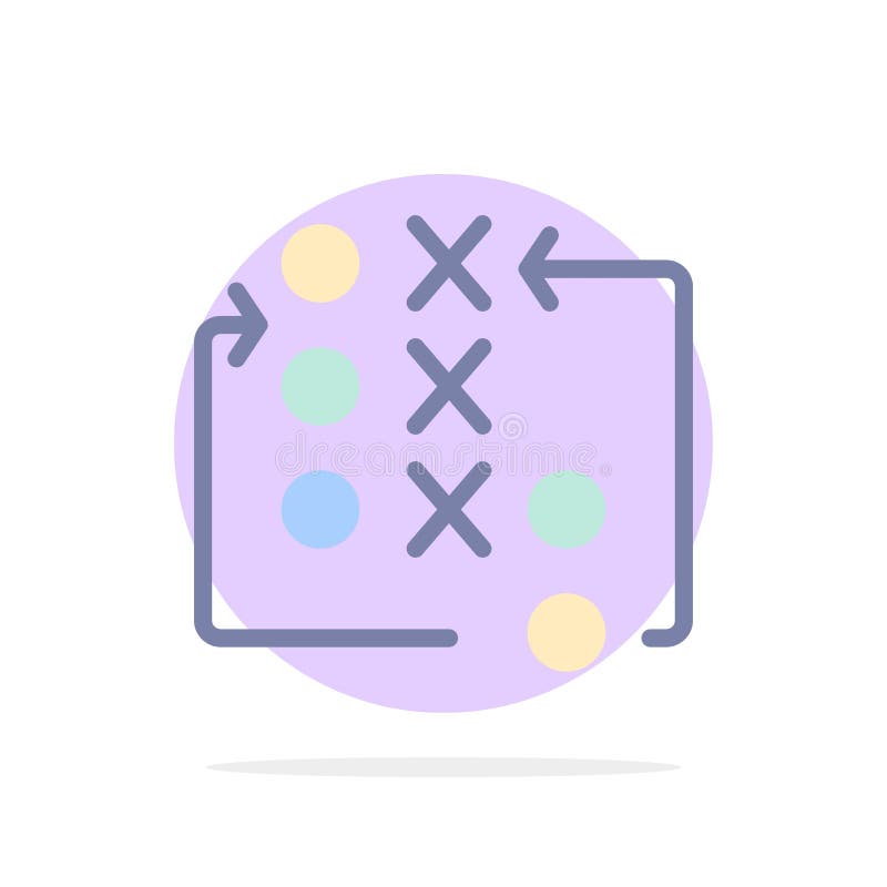 Game, Move, Strategy, Tactic, Tactical Abstract Circle Background Flat ...