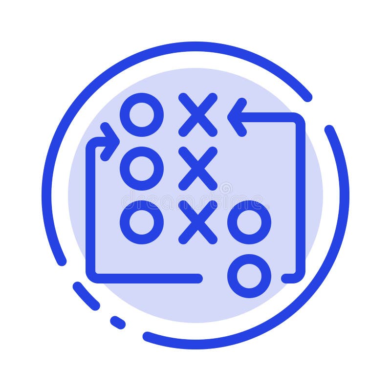 Game, Move, Strategy, Tactic, Tactical Blue Icon on Abstract Cloud ...