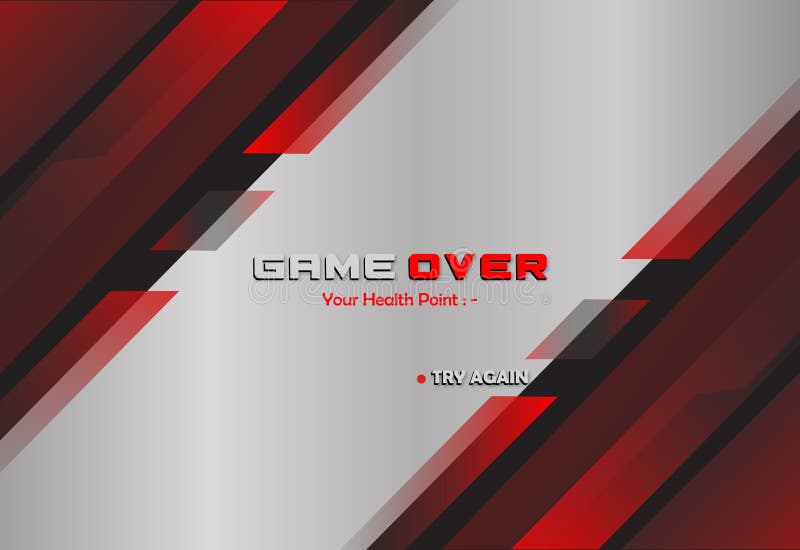 GAME OVER BACKGROUND DESIGN FREE VECTOR Stock Vector - Illustration of ...