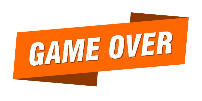 Game over stamp stock vector. Illustration of label - 136953455