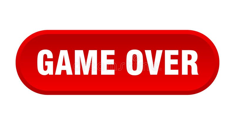 Game Over Sign. Game Over Round Ribbon Sticker. Game Over Stock Vector ...
