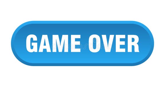 Game over button stock vector. Illustration of template - 196844495