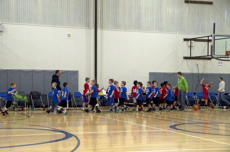 Game Over of Children S Basketball Game Editorial Photo - Image of ...