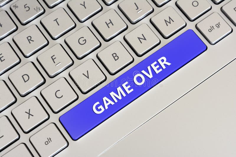 Game over stock photo. Image of failure, game, keyboard - 38855910