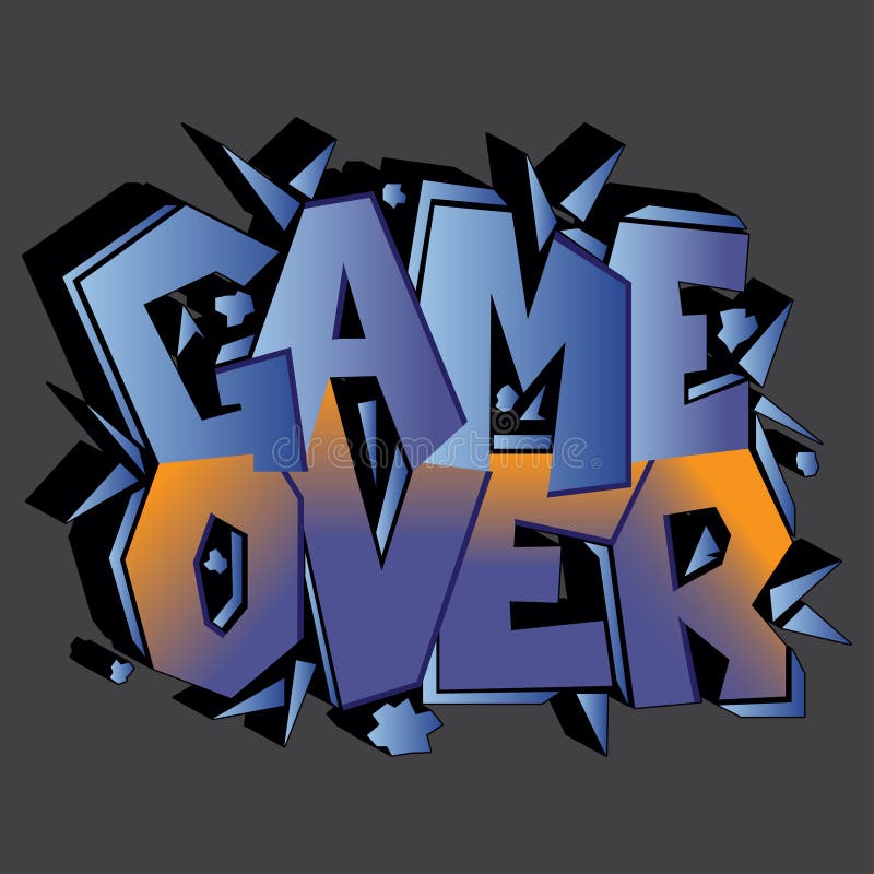 Lettering, Game Over Picture. Image: 35472521