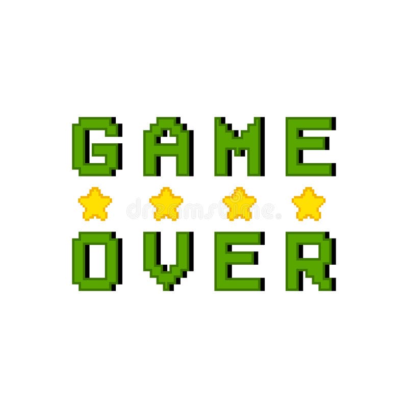 Game over concept image stock vector. Illustration of vector - 126053385