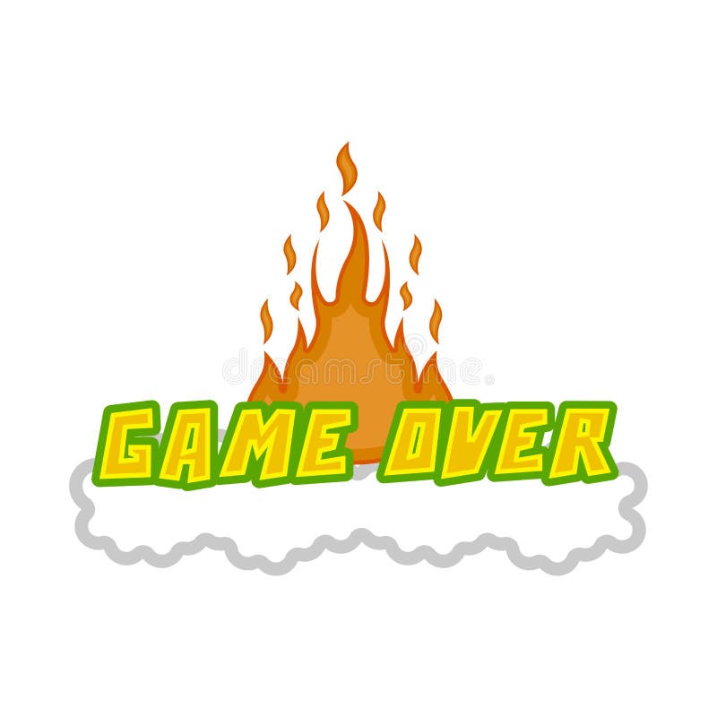 Game over concept image stock vector. Illustration of video - 126053107