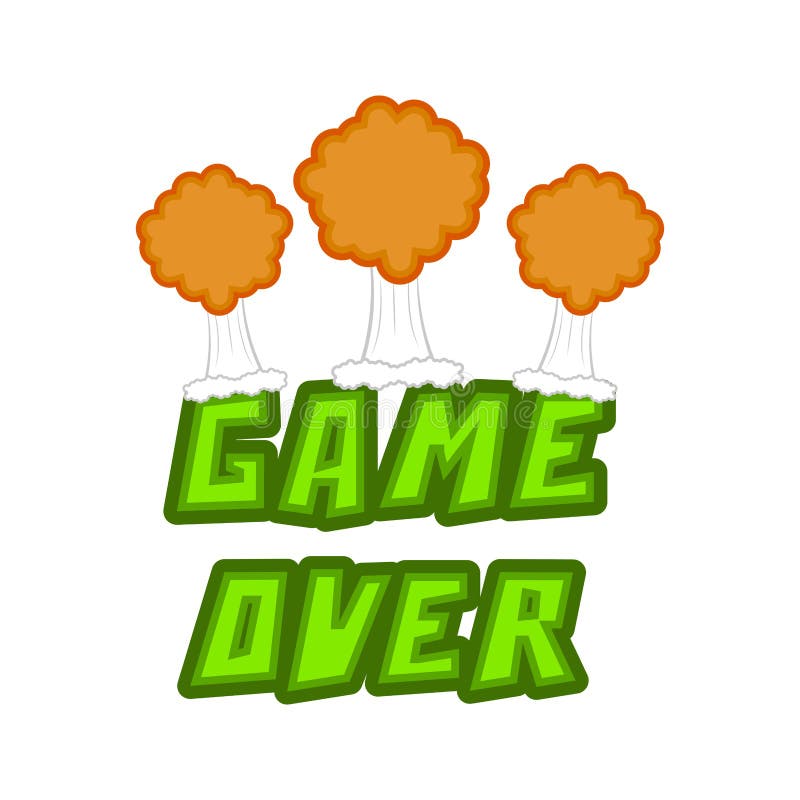 Game over concept image stock vector. Illustration of video - 126053107