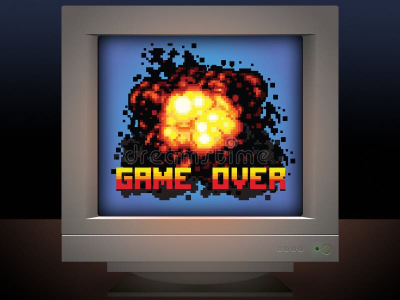 8-Bit Pixel-art Explosion Animation Frames Stock Vector - Illustration ...