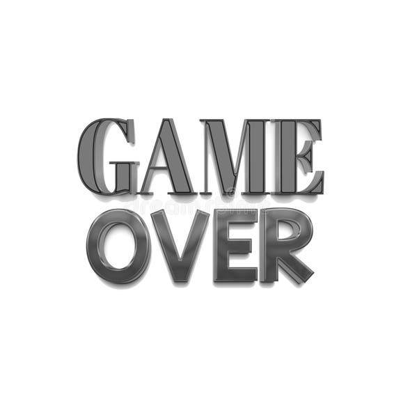 Game over stock illustration. Illustration of advertising - 341135237