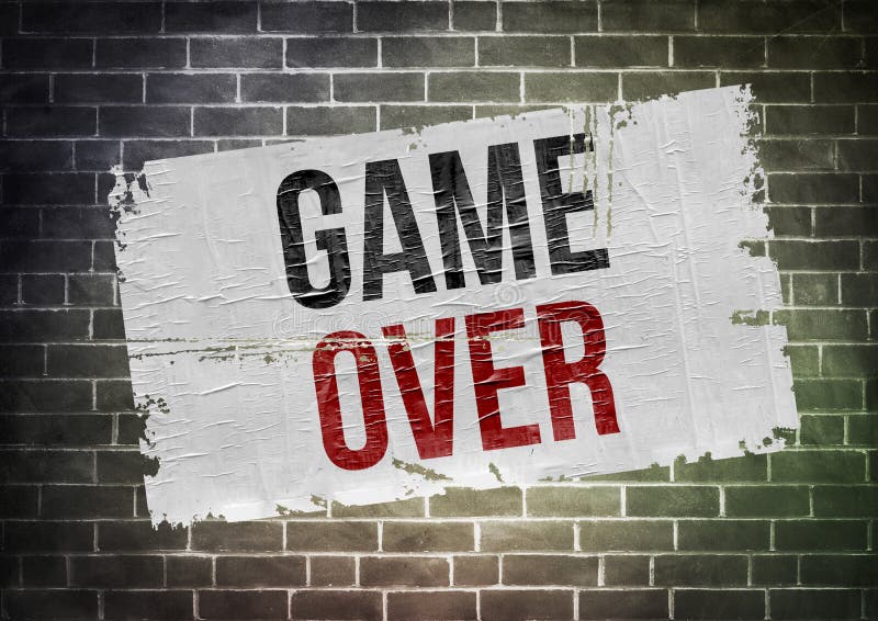 Game over stock illustration. Illustration of losing - 51868234