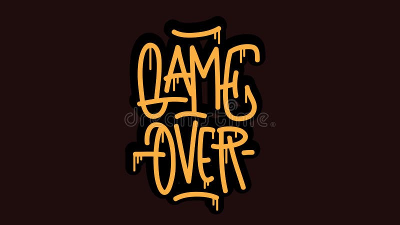 Lettering, Game Over Picture. Image: 35472521