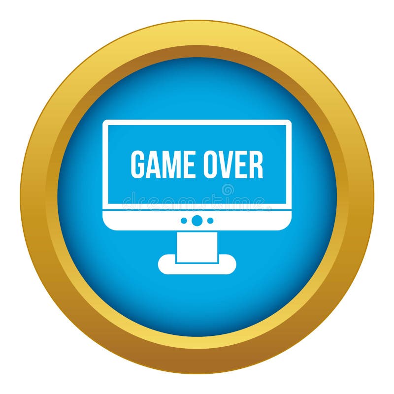 Game over icon stock vector. Illustration of objects - 35331982