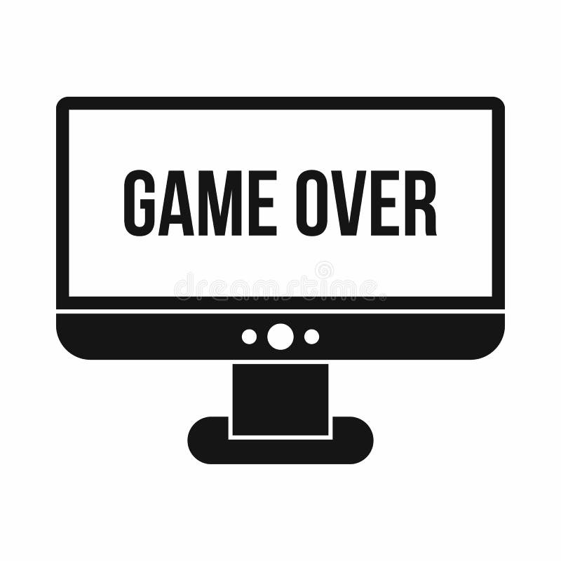 Game Over Icon Simple Styl Stock Illustrations – 2 Game Over Icon ...