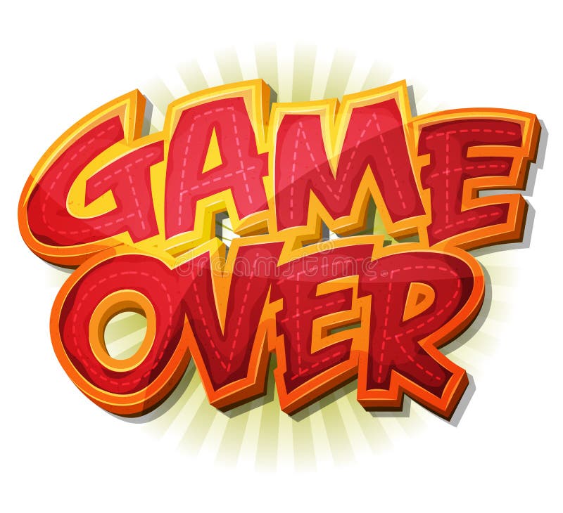 Game Over Icon for Ui Game stock vector. Illustration of sign - 46996494