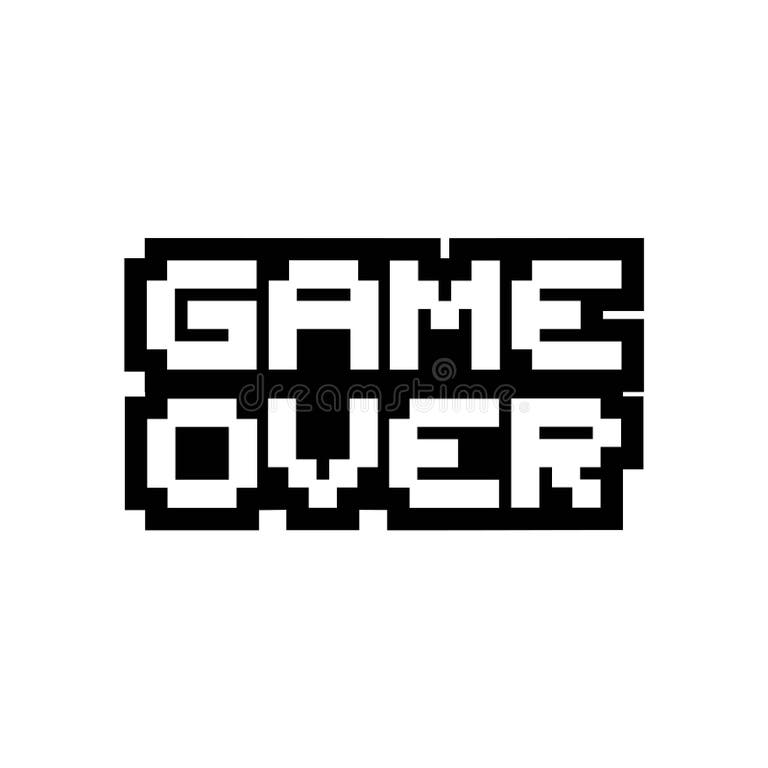 Game over message stock vector. Illustration of symbol - 152282126