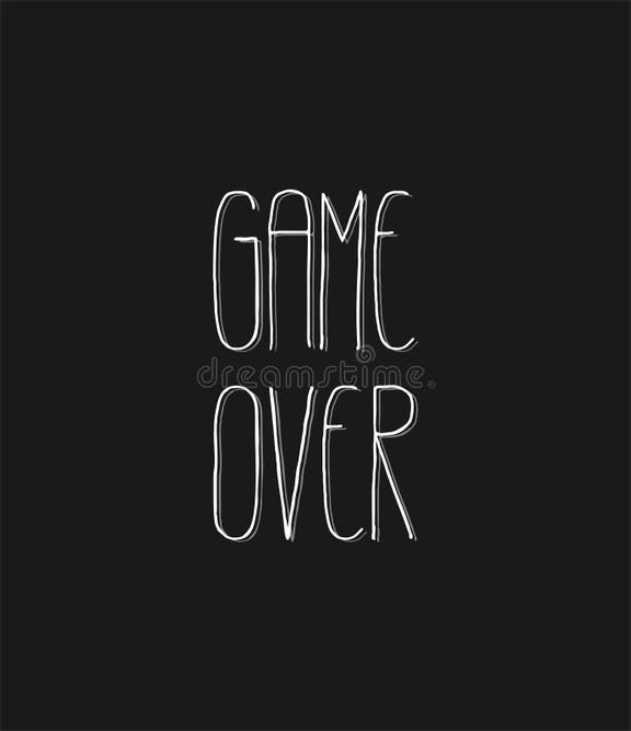 Game over message stock vector. Illustration of internet - 284095819