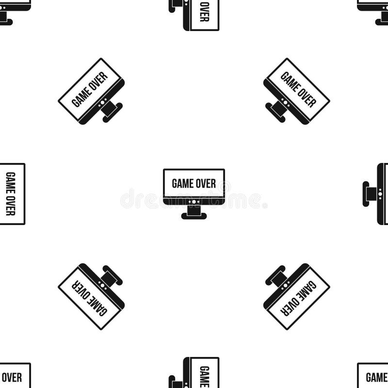 Game over icon stock vector. Illustration of objects - 35331982