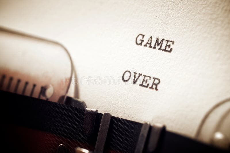 Game over phrase stock image. Image of sentence, creative - 202434947
