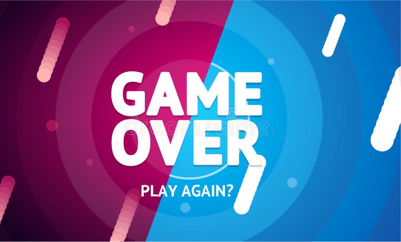 Play Again Pixel Art Cartoon Web Banner for Game Stock Vector ...