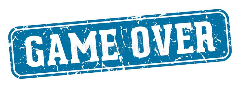 Game Over Rectangular Sign. Game Over Stamp Stock Vector - Illustration ...