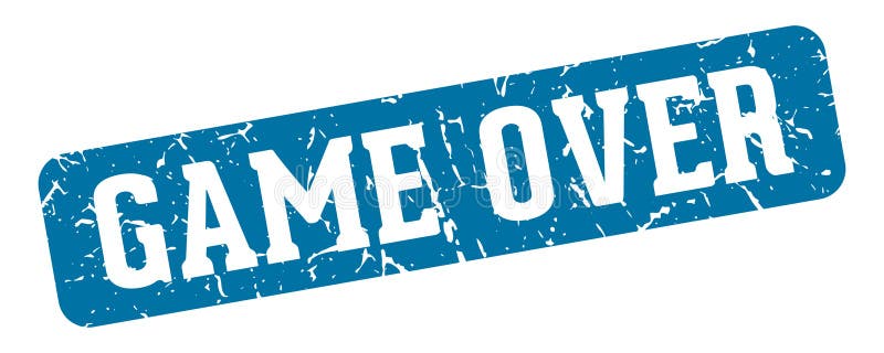 Game Over Rectangular Sign. Game Over Stamp Stock Vector - Illustration ...