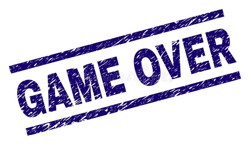 Grunge Textured GAME OVER Stamp Seal Stock Vector - Illustration of ...