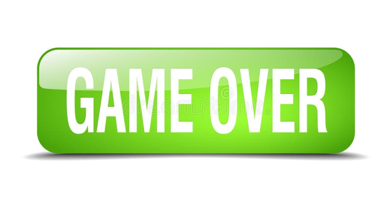 Game over button stock vector. Illustration of vector - 119884549