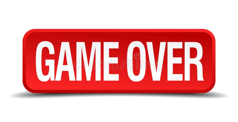 Game over button stock vector. Illustration of isolated - 121047324