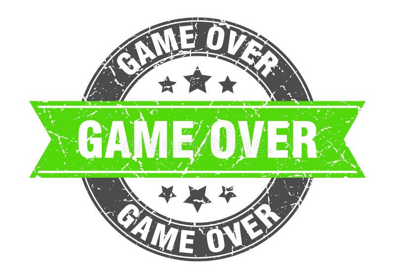 Game over stamp stock vector. Illustration of vintage - 196537403