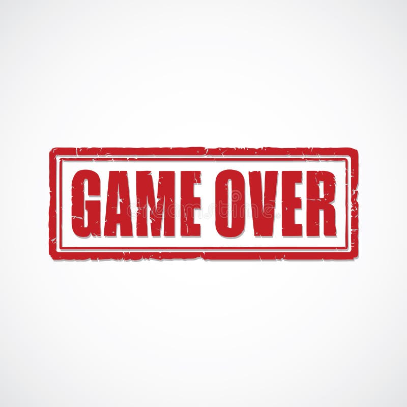 Game Over Stamp stock vector. Illustration of grunge - 318722628
