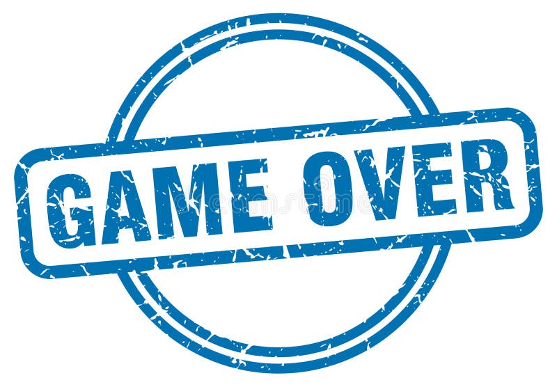 Game Over Stamp. Game Over Round Grunge Sign Stock Vector ...