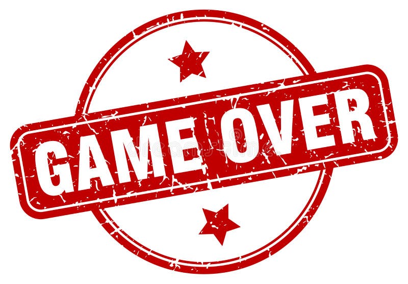 Game Over Stamp. Game Over Round Grunge Sign Stock Vector ...
