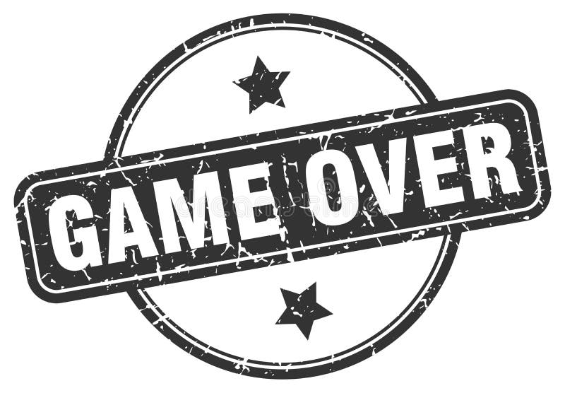 Game Over Stamp. Game Over Round Grunge Sign Stock Vector ...