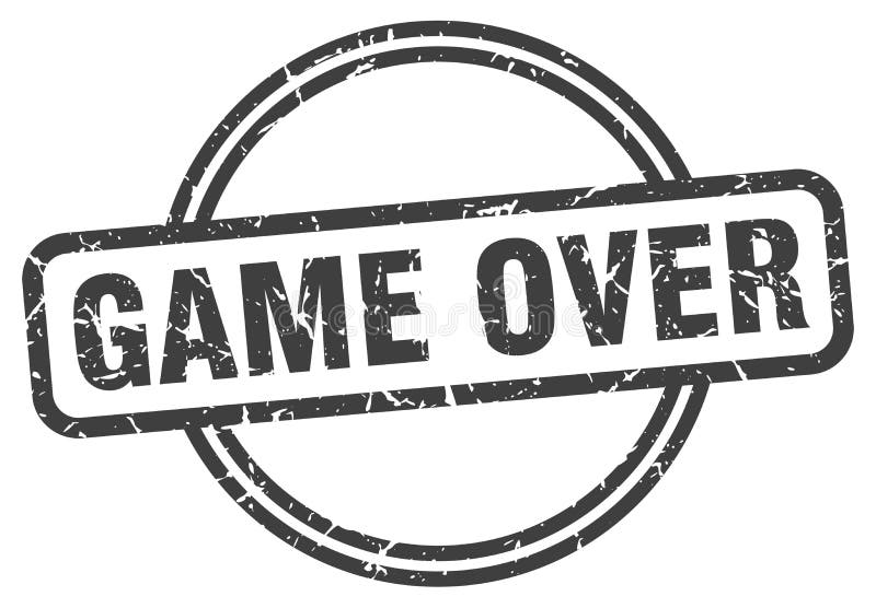 Game Over Stamp. Game Over Round Grunge Sign Stock Vector ...