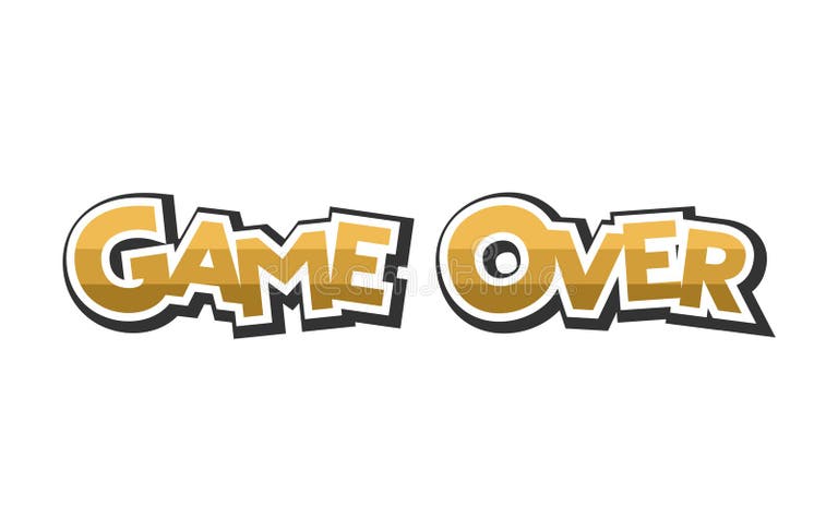 Game over symbol stock vector. Illustration of play - 333200684
