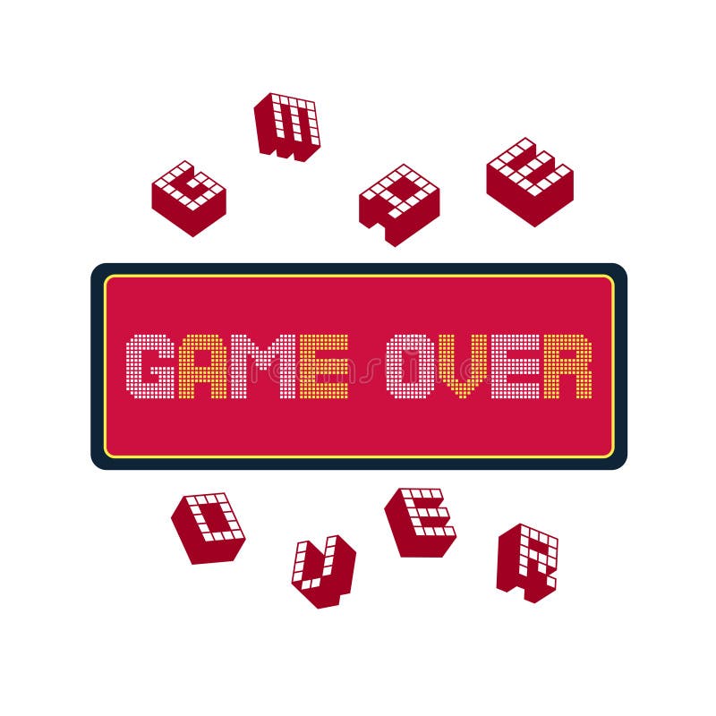 Game Over Typography Vector Design, Tee Shirt Graphic Stock Vector ...