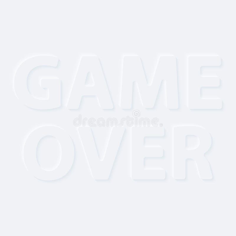 Lettering, Game Over Picture. Image: 35472521