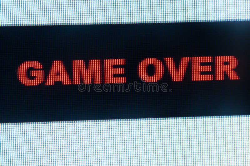 Arcade Game Game Over stock photo. Image of activated - 34470622