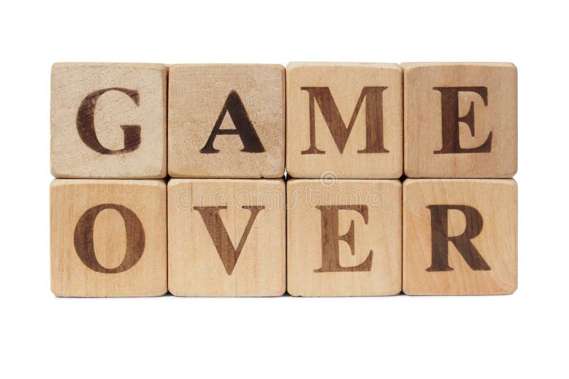 Game Over stock image. Image of toys, game, letters, finish - 55420225