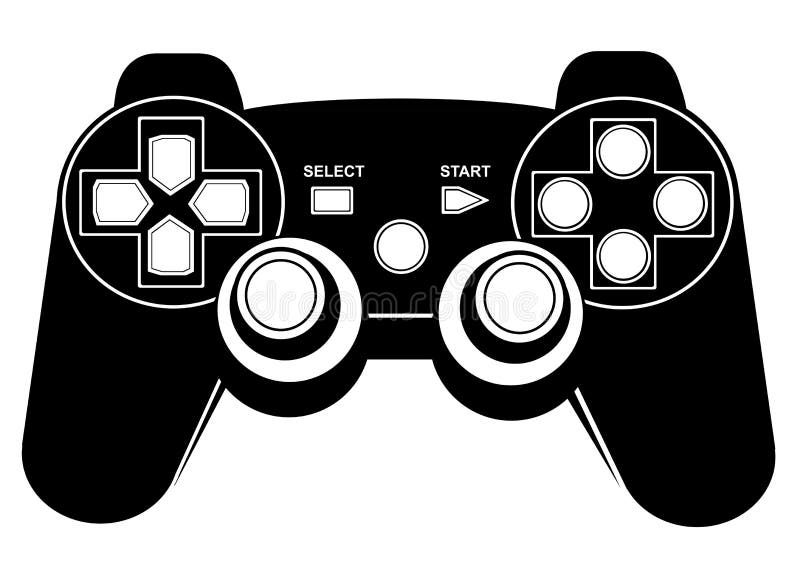 Video Game Controller, Gamepad. Colorful Cartoon Vector Illustration ...