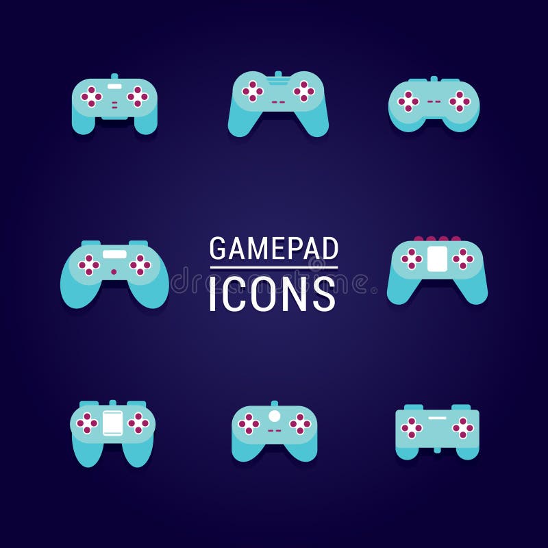 Game-pad Icon stock vector. Illustration of entertainment - 87764856