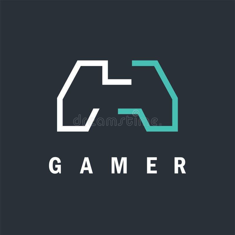 Game Pad M Letter or Gd Letter Logo Icon Vector Concept Design Stock ...