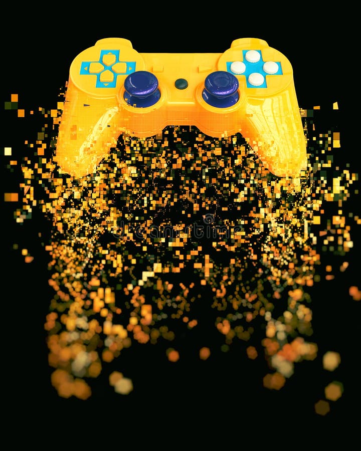 Game Controller Pixel Explosion Stock Photos - Free & Royalty-Free ...