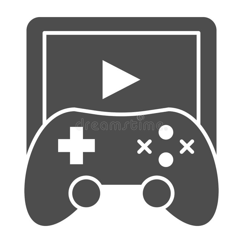 Game Pad Solid Icon. Game Controller Vector Illustration Isolated on ...